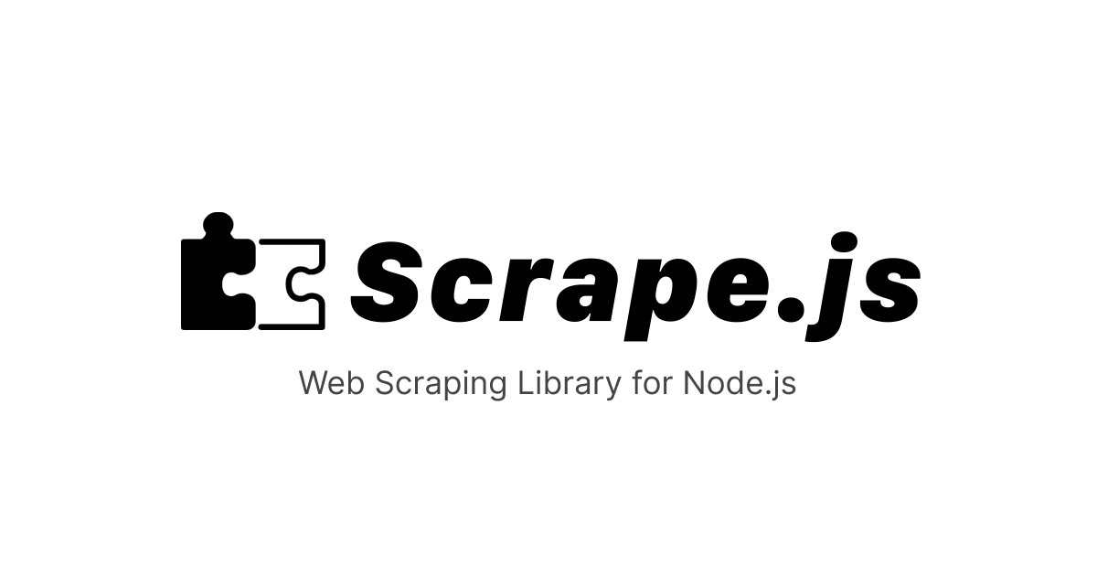 Scrape.js — Web Scraping Library for Node.js